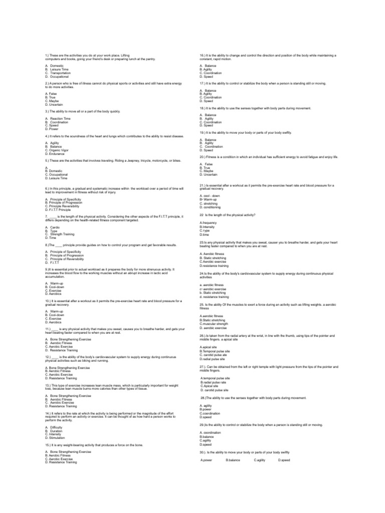 PE Questions 1 | PDF