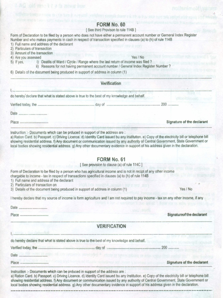 60 61 Form | PDF