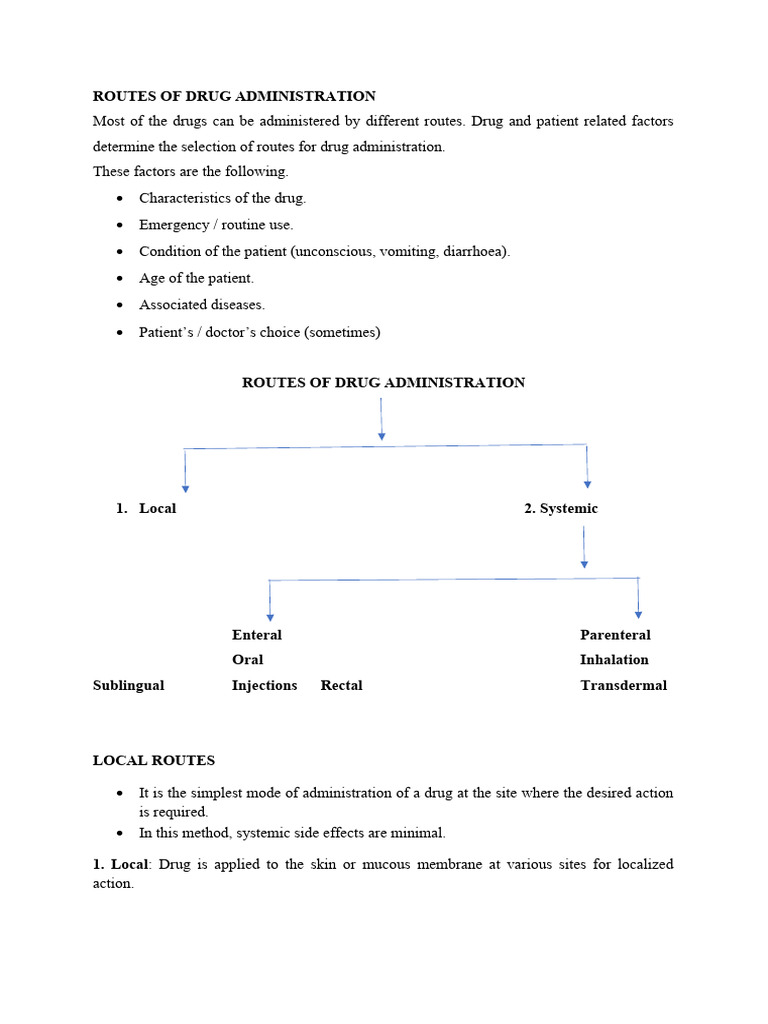 Drug Administration Routes Explained | PDF | Intravenous Therapy ...