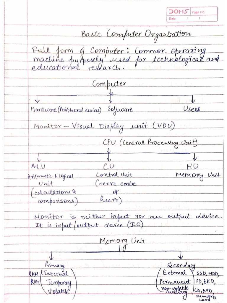 Basic Computer Organisation | PDF