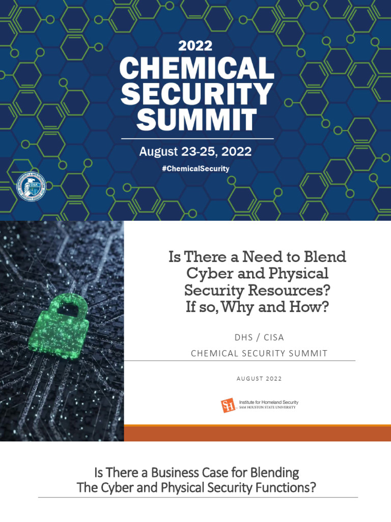 Summit 2022 Blending Cyber Physical Security 508 | PDF | Computer Security | Security