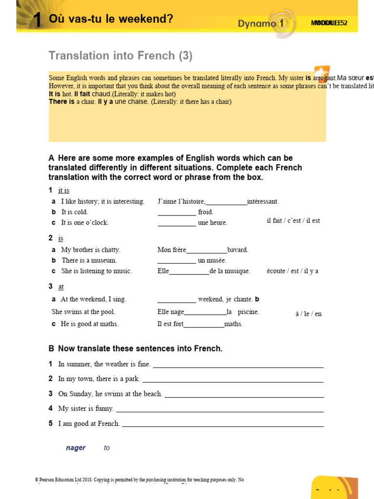 Dynamo 1 Module 5 Worksheets-2 | PDF