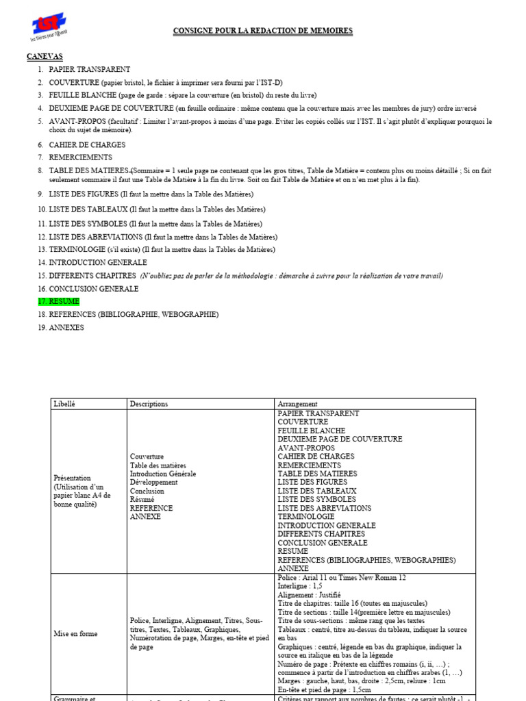 Consigne de REDACTION_MEMO_final Ok | PDF