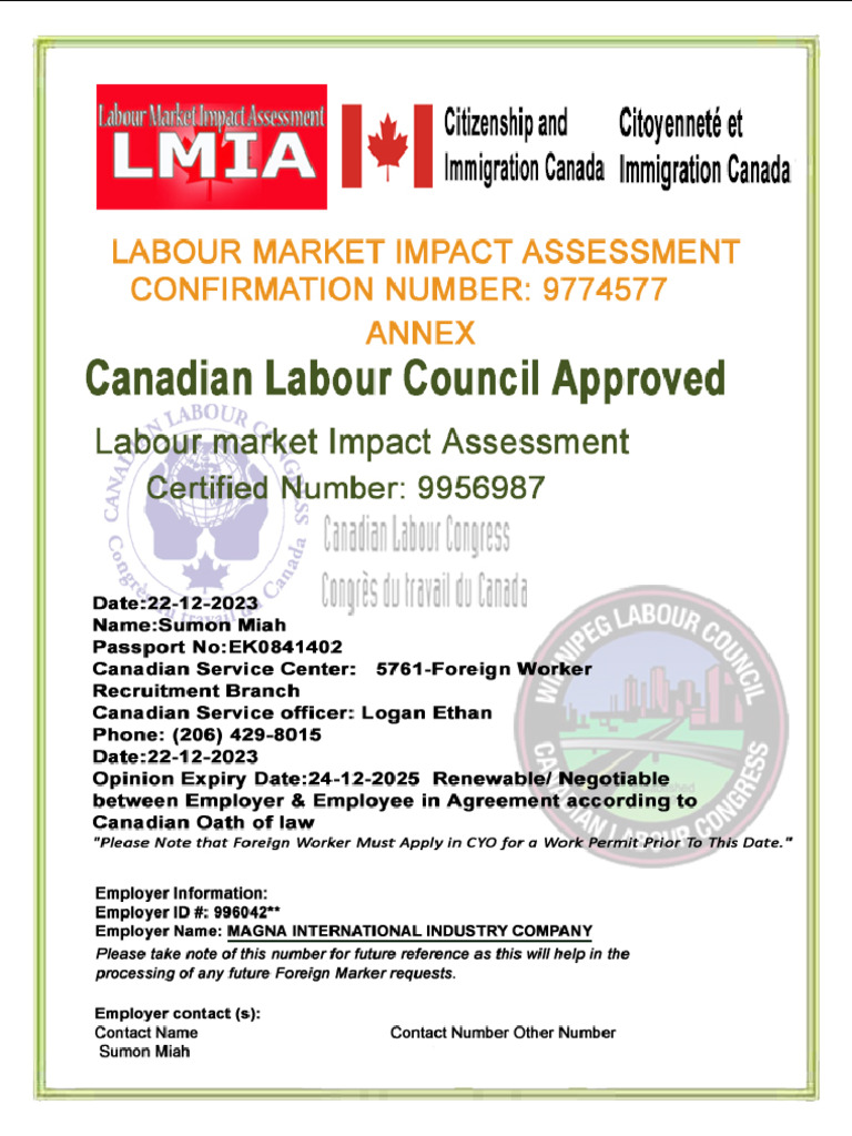 Sumon Miah-LMIA | PDF