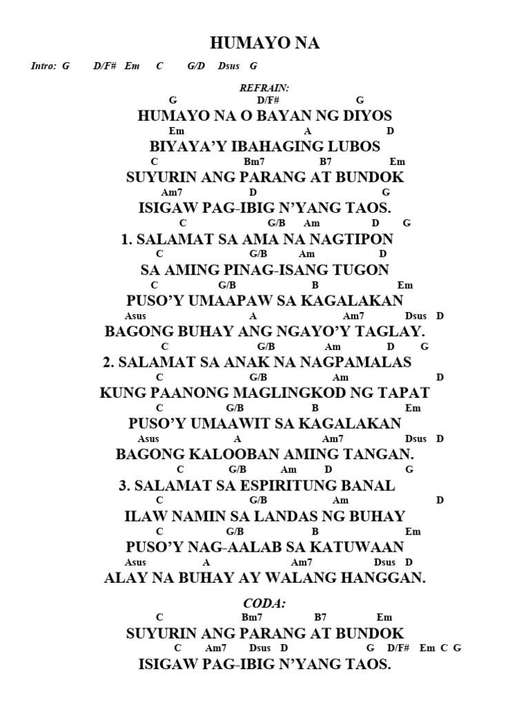 Humayo Na | PDF
