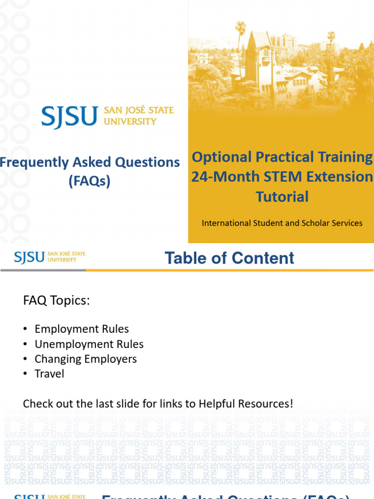 STEM OPT Extension FAQ Guide | PDF