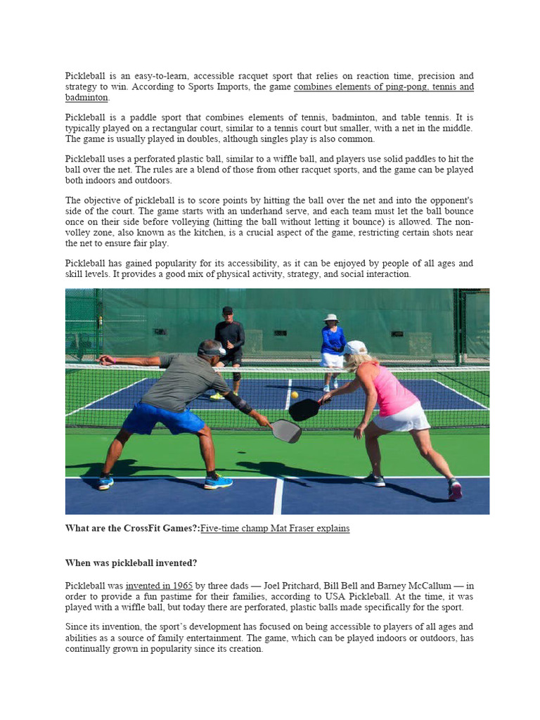 Pickleball | PDF