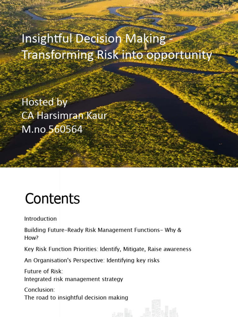 Transforming Risks Into Opportunities | PDF | Risk | Risk Management
