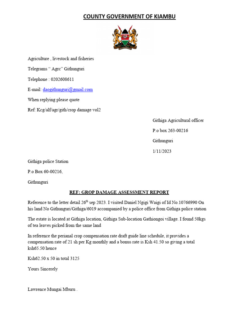 County Government of Kiambu | PDF