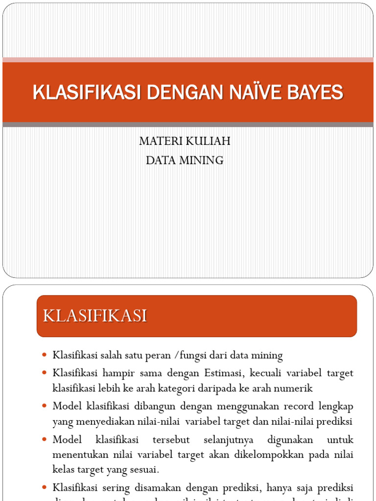 Klasifikasi Naive | PDF