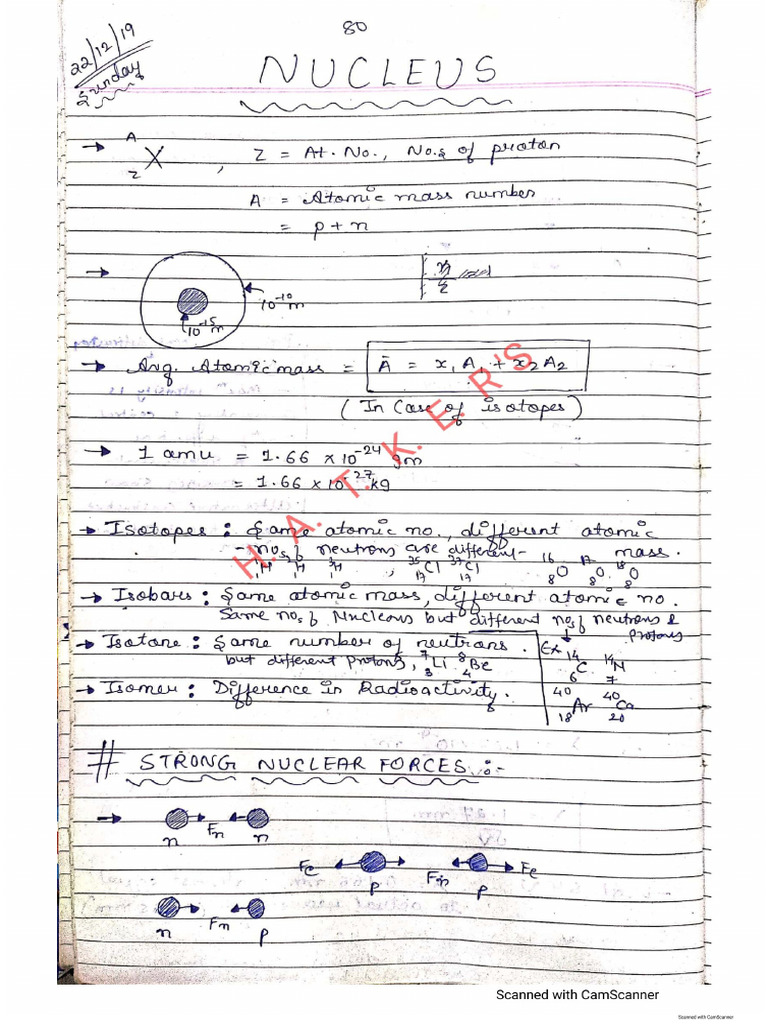 Nucleus Notes | PDF