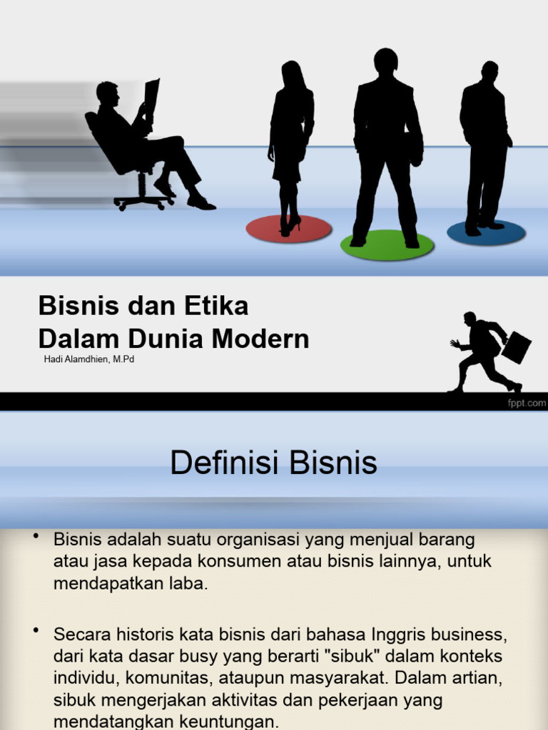 Bisnis Dan Etika Dalam Dunia Modern | PDF