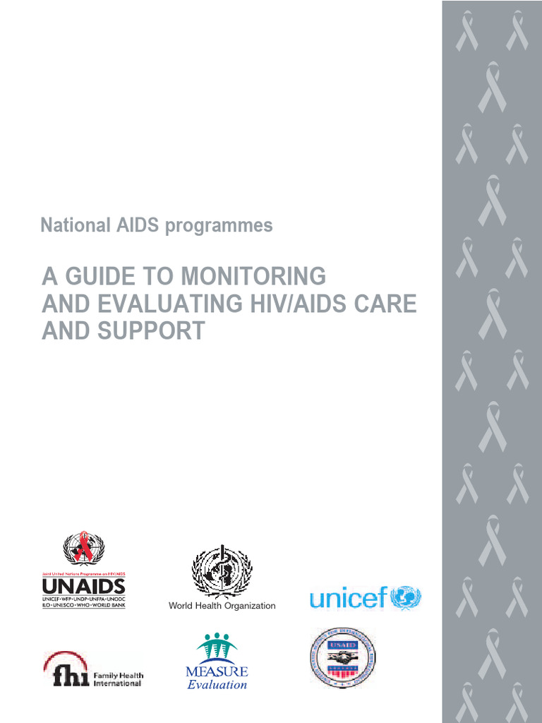 A Guide To Monitoring and Evaluating Hiv/Aids Care and Support | PDF ...