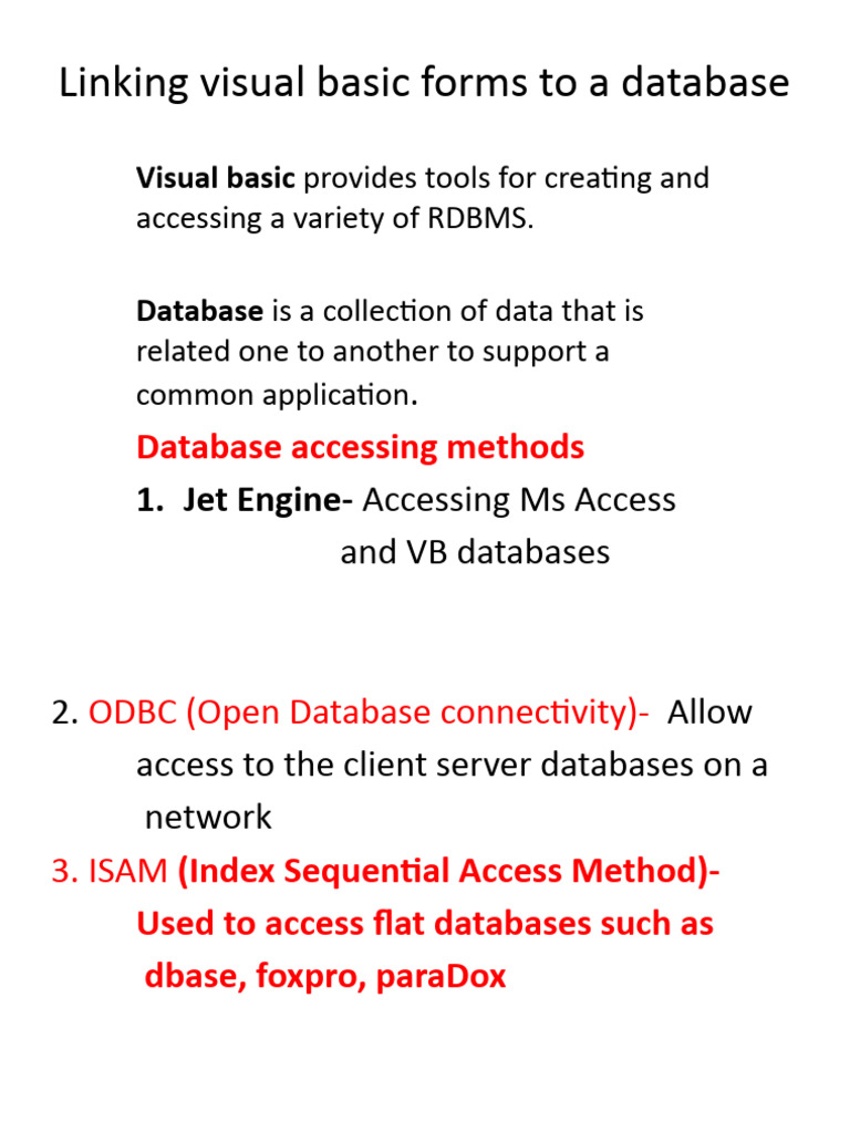 Active Data Object In Visual Basic Pdf Databases Active X Data Objects