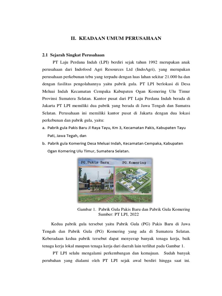 Profil PT Laju Perdana Indah | PDF