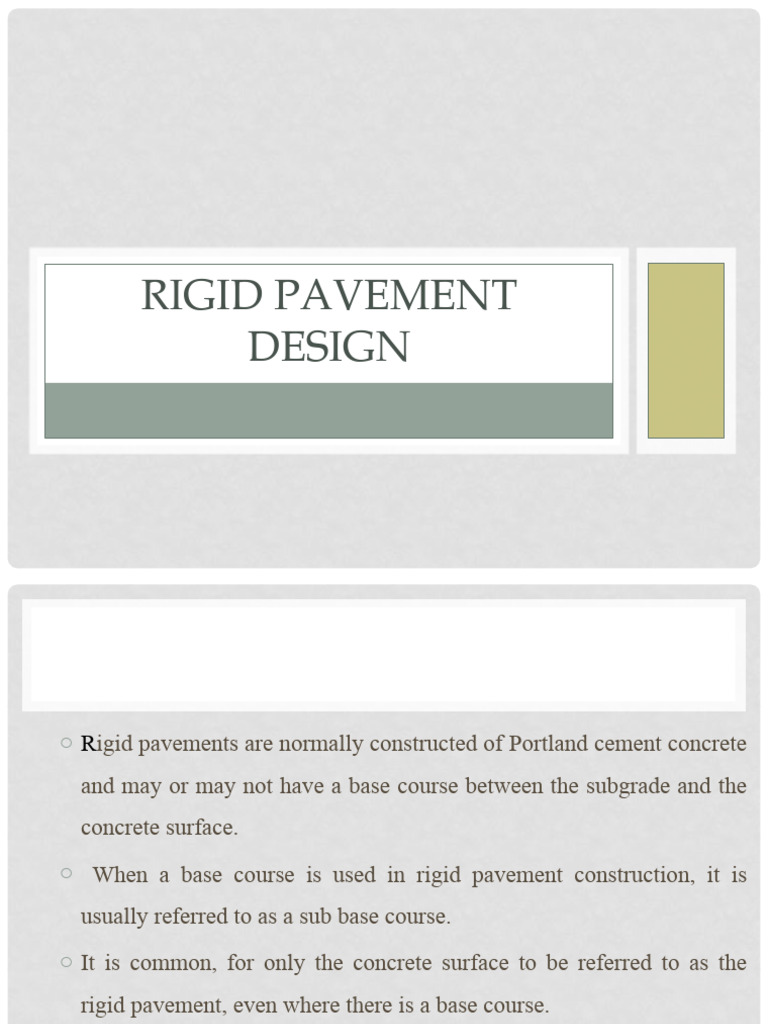 Rigid Pavement | PDF
