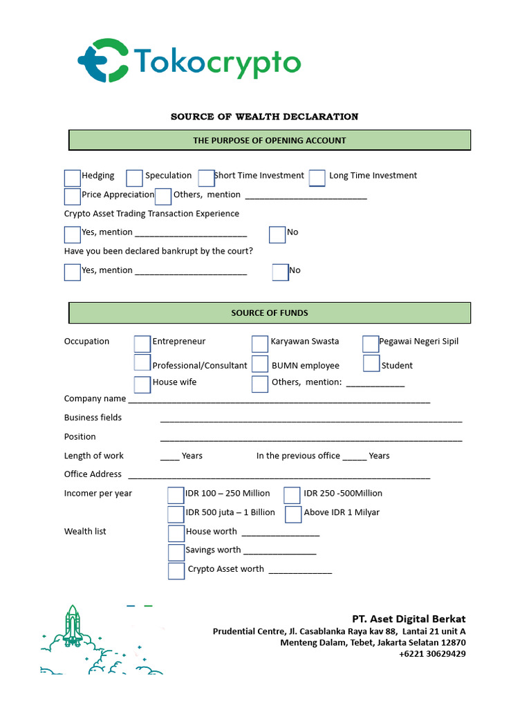 Source of Wealth Declaration EN | PDF