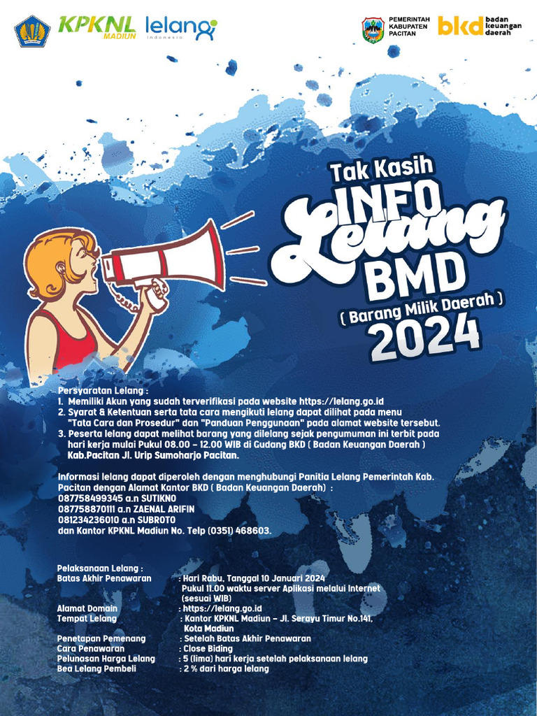 Flayer & Pengumuman Lelang 2024 | PDF