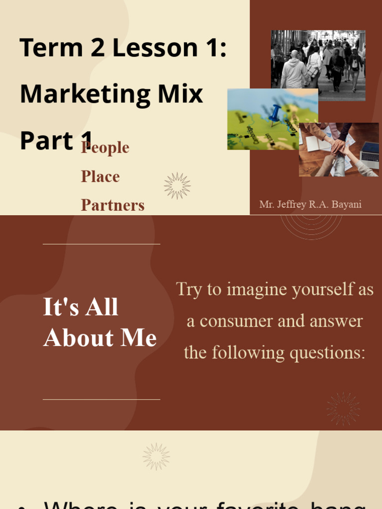 TLE9 - T2 - Lesson 1 - Marketing Mix Part 1 | PDF