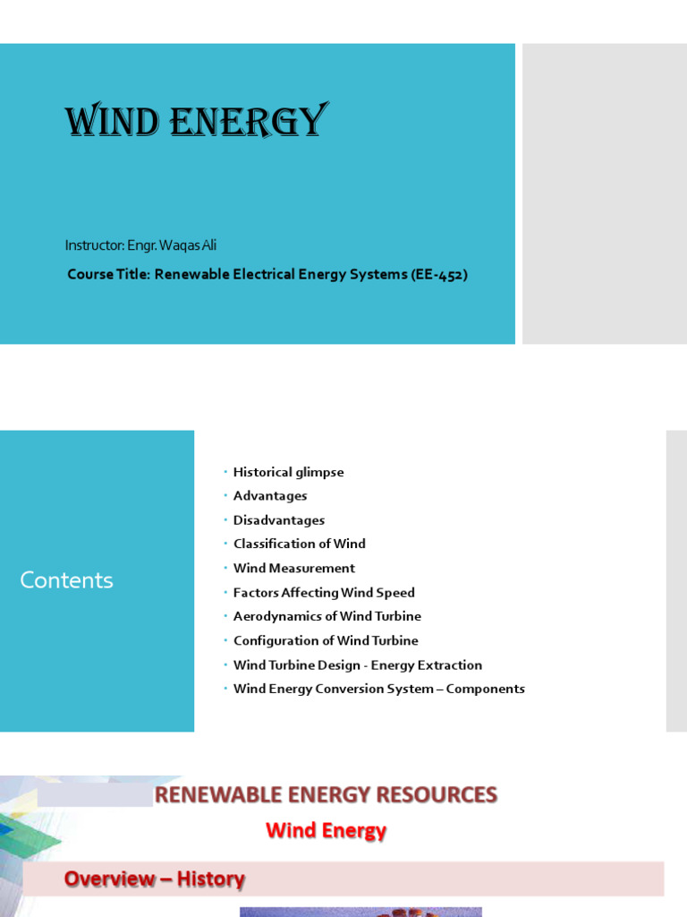 Comprehensive Guide to Wind Energy | PDF | Wind Turbine | Airfoil