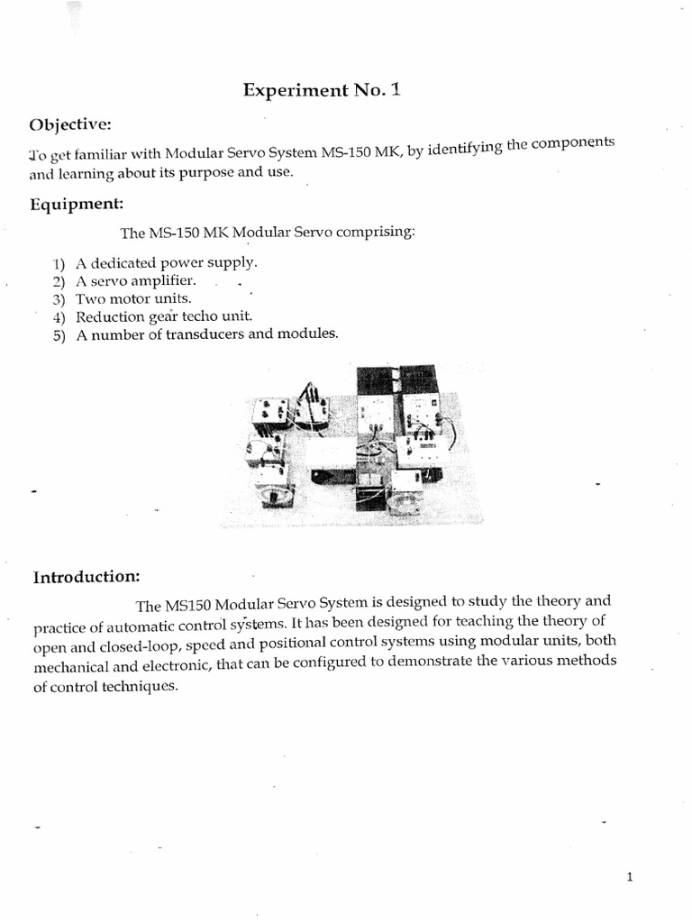 Introduction Modular Servo System | PDF