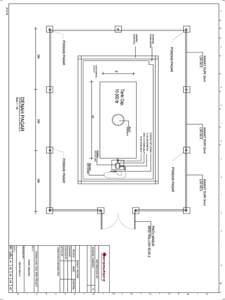 02 GBR Layout Pagar | PDF