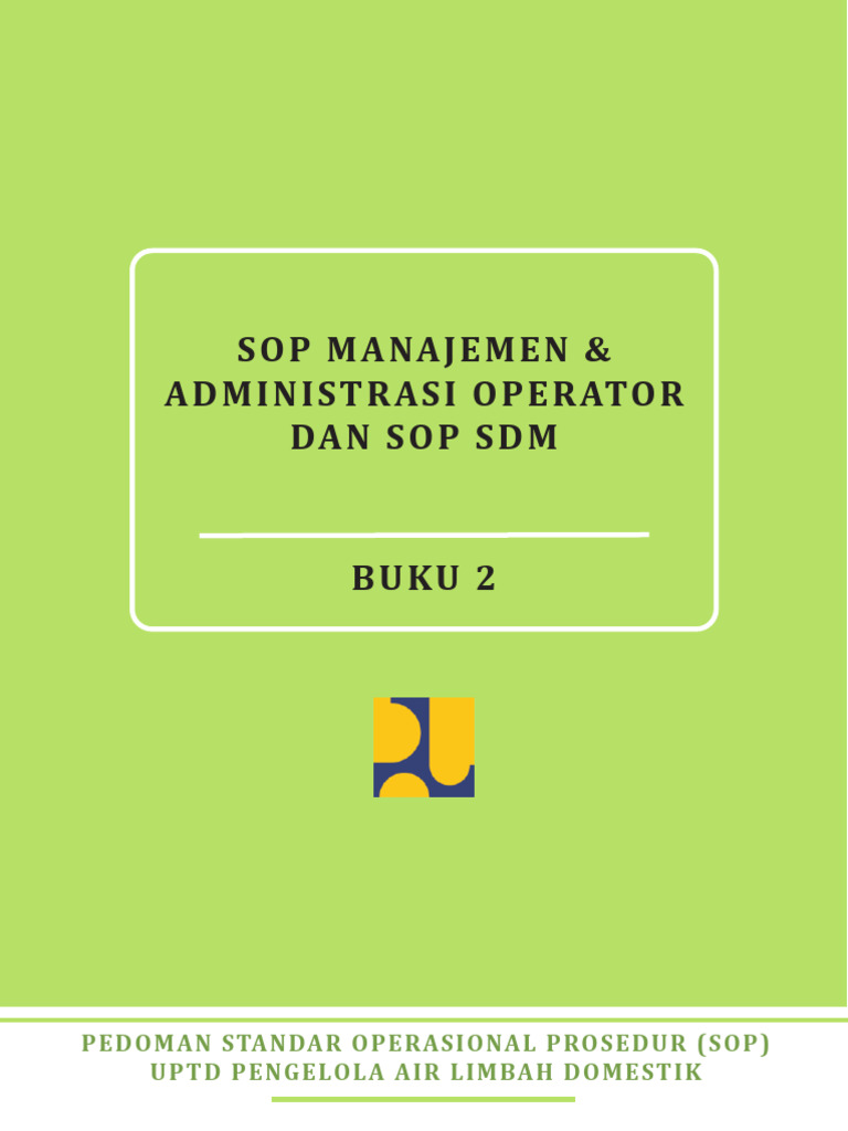 SOP Manajemen dan Administrasi Operator | PDF | Bisnis | Teknologi & Rekayasa