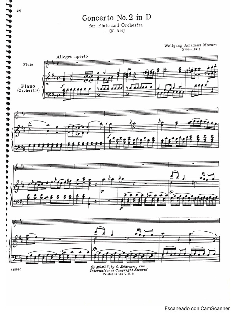 MOZART Flute Concerto 2 | PDF
