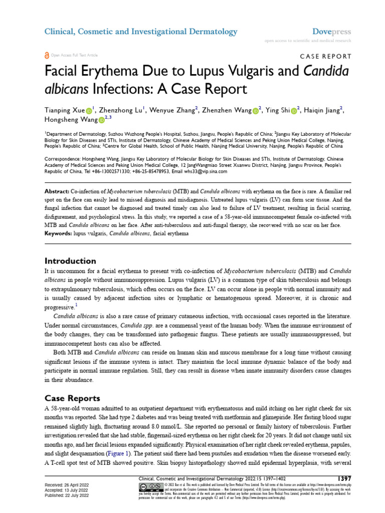 Ccid 15 1397 | PDF | Tuberculosis | Infection