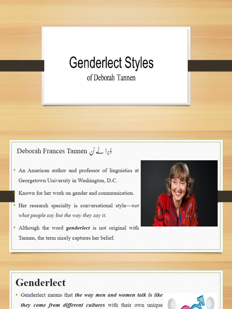 Genderlect | PDF | Interpersonal Communication | Human Communication