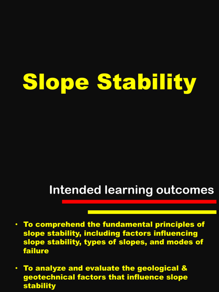 Slope Stability | PDF