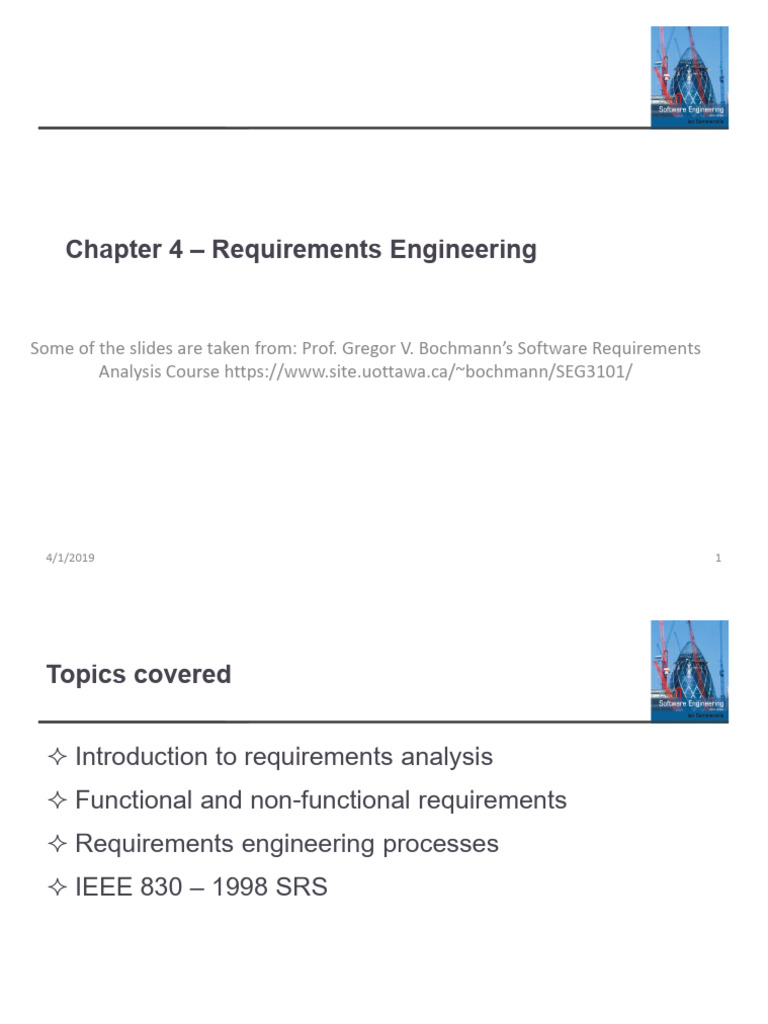 CH 4 - Requirements Analysis | PDF | Use Case | System