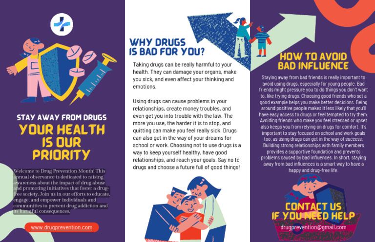 Drug Prevention Awareness Brochure | PDF | Behavioural Sciences ...