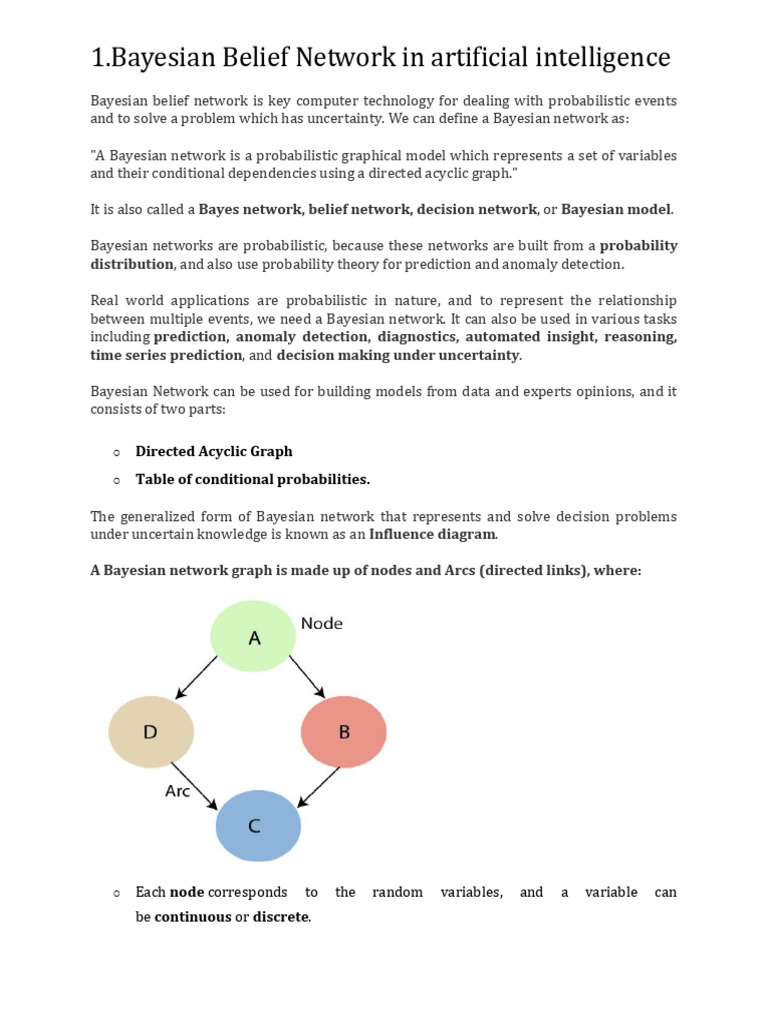 Bayesian Belief Network, Exact Inference, Approx Inference, Causal Network | PDF | Bayesian ...