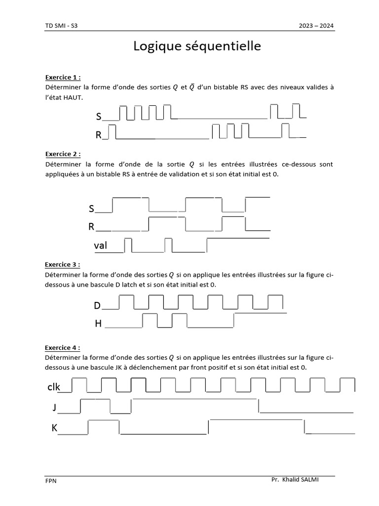 TD Bascules SALMI | PDF