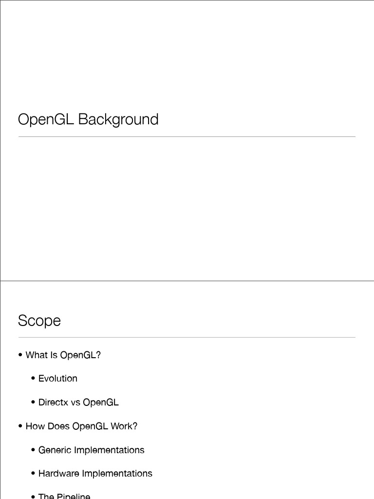 1 OpenGLBackground | PDF | Computer Graphics | 3 D Computer Graphics