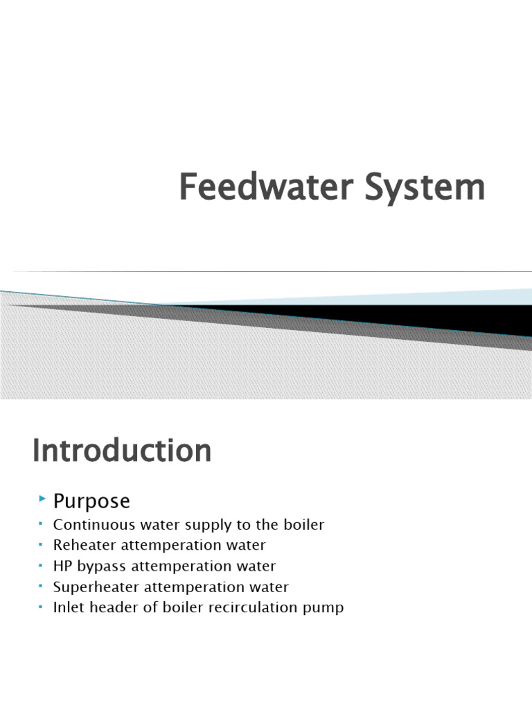 Feedwater System | PDF