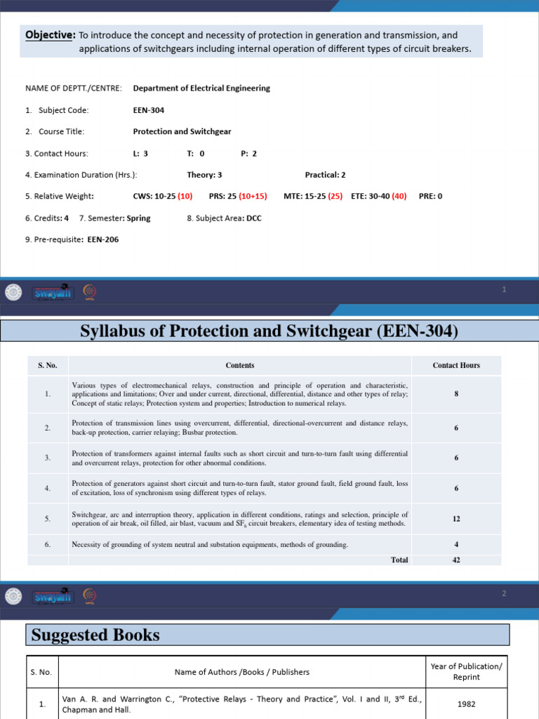 Lecture 1 To 9 | PDF | Relay | Insulator (Electricity)
