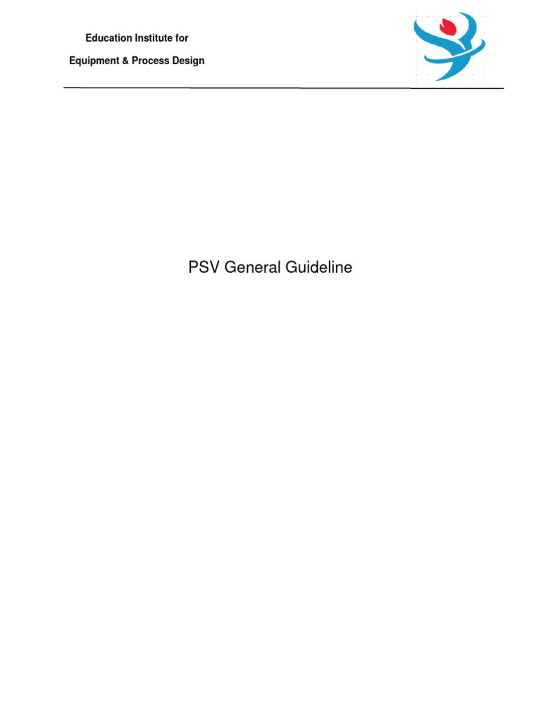 PSV - General Guidelines | PDF | Valve | Heat Transfer