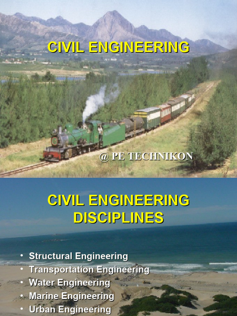 Overview of Civil Engineering Disciplines | PDF | Technology & Engineering