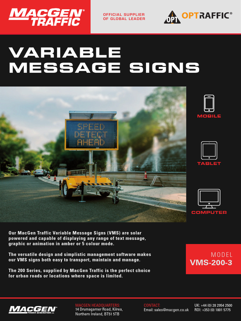 VMS Board Technical Specification Details | PDF | Trailer (Vehicle ...