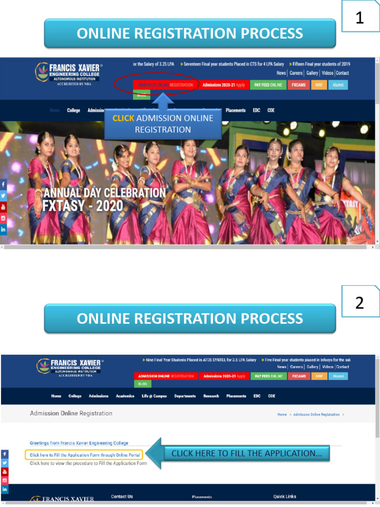 Online Registration Process | PDF