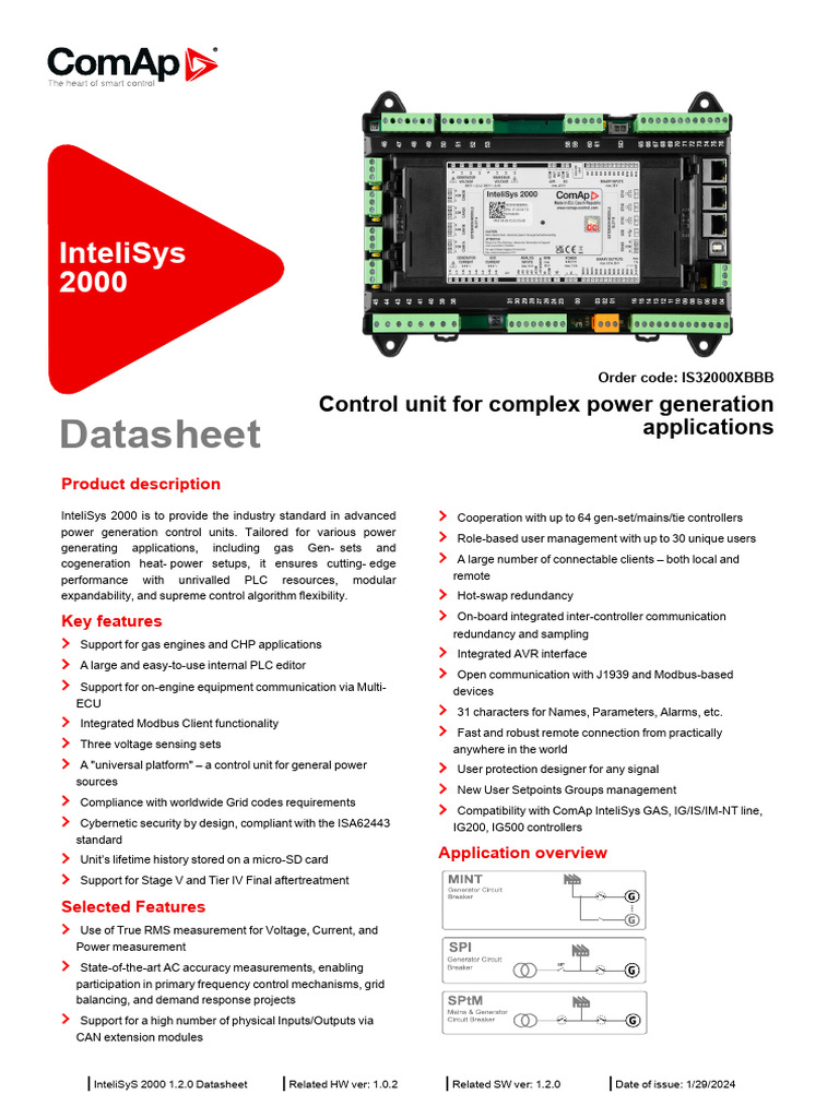 Intelisys 2000 Datasheet | Download Free PDF | Power Supply | Relay