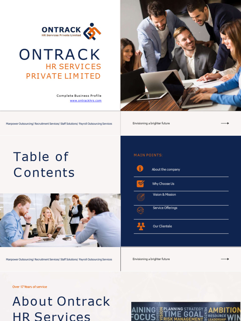 Ontrack Corporate Profile | PDF | Human Resources | Outsourcing