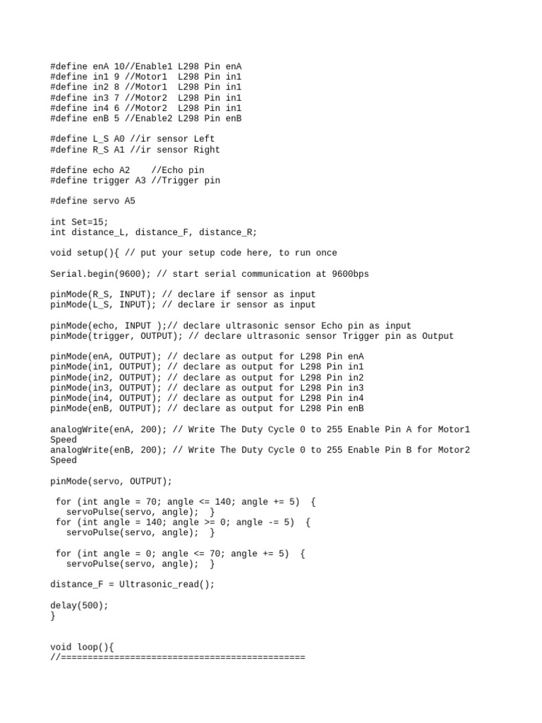 Line_Follower_And_Obstacle_Avoiding_Robot.ino | PDF | Information And Communications Technology ...
