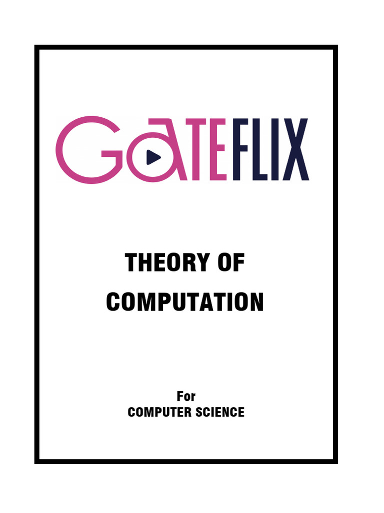 Theory of Computation: Computer Science | Download Free PDF | String (Computer Science ...