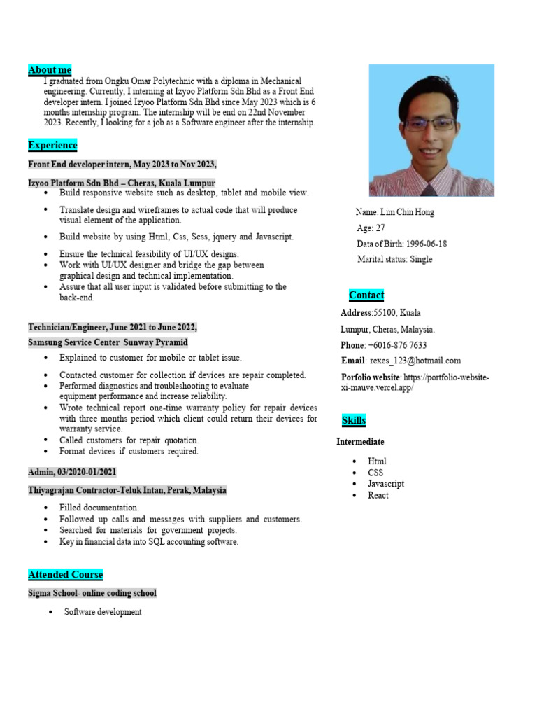 resume | PDF | Application Software | Java Script