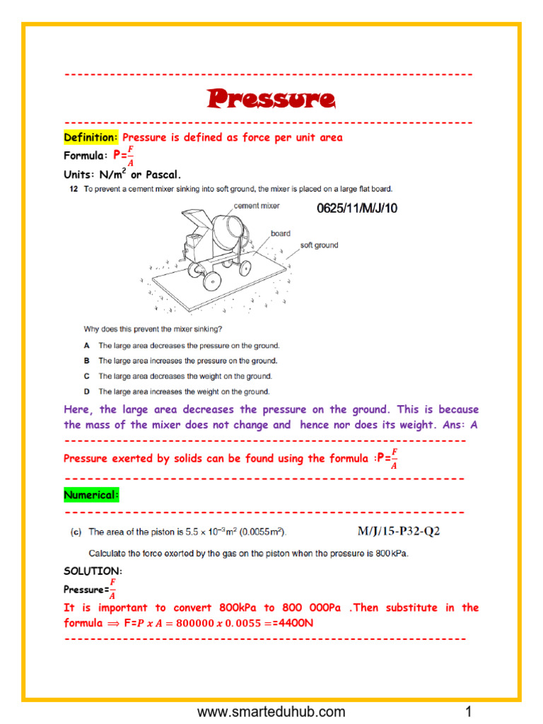 Pressure | PDF | Pressure | Brake