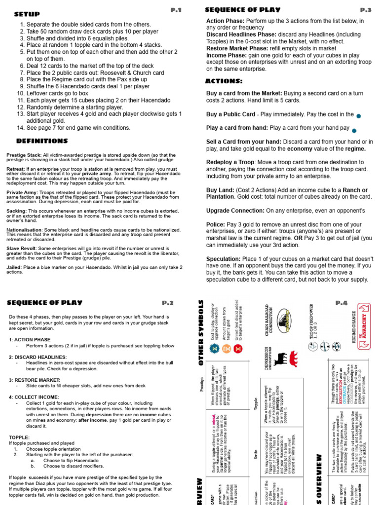 Pax Porfinana Cheat Sheet | PDF