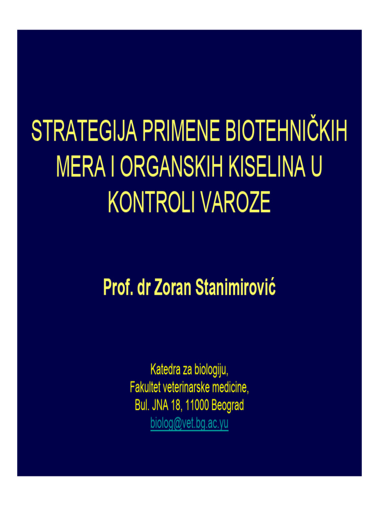 Strategija Bioteh I Org Kis-2 | PDF | Science & Mathematics